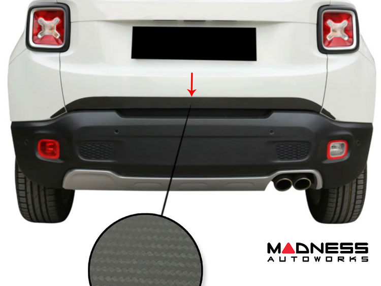 Jeep Renegade Lower Tailgate Trim - Carbon Fiber, 1708052C