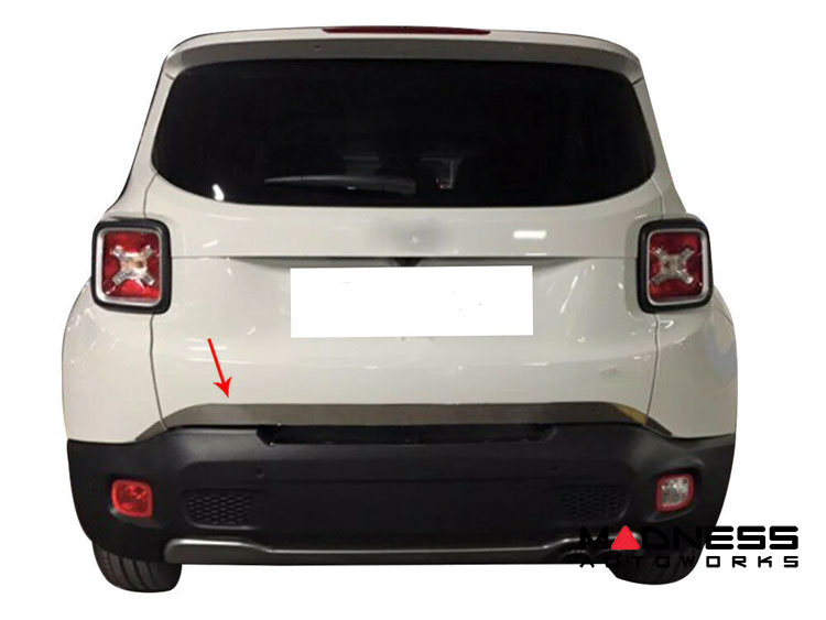 Jeep Renegade Lower Tailgate Trim - Black Chrome, 1708052B